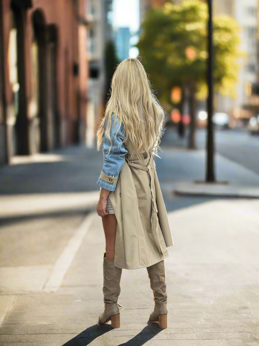 Milan Layered Trench Coat – Pink Birch Boutique